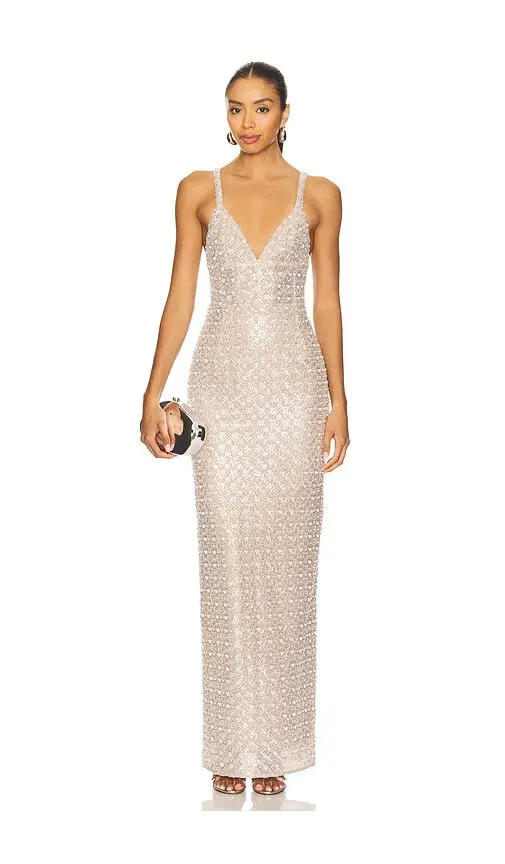 BRONX BANCO Bronx And Banco Allegra Sequin Maxi Dress