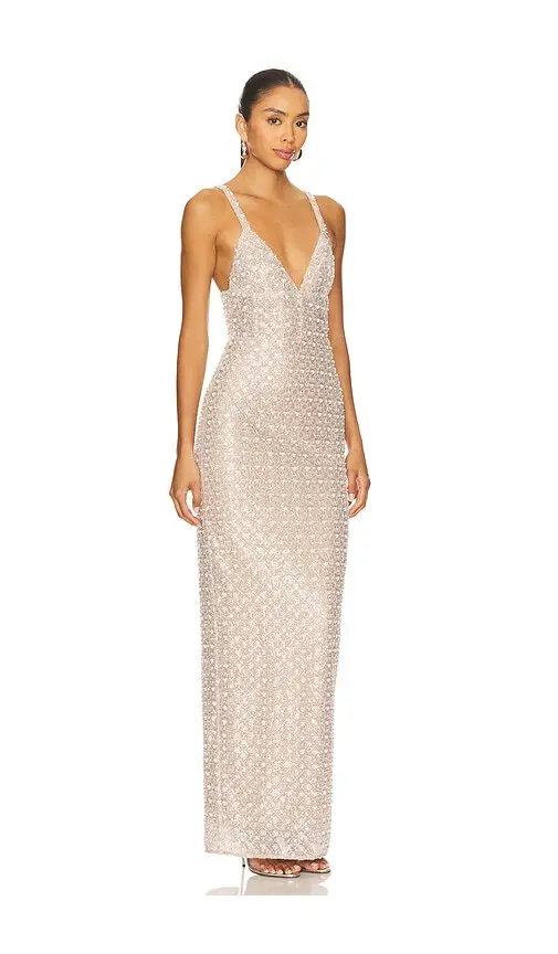 BRONX BANCO Bronx And Banco Allegra Sequin Maxi Dress