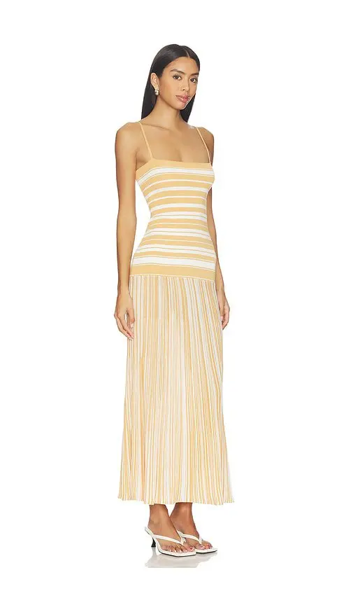 Faithfull The Brand Esenia Knit Dress - Breton Stripe Sienna | Editorialist
