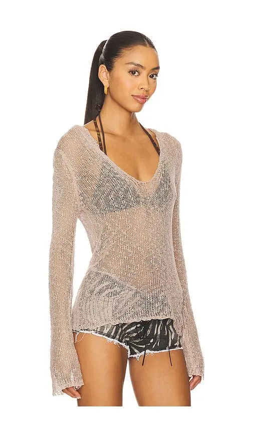 JADED LONDON Knitted Hooded Top