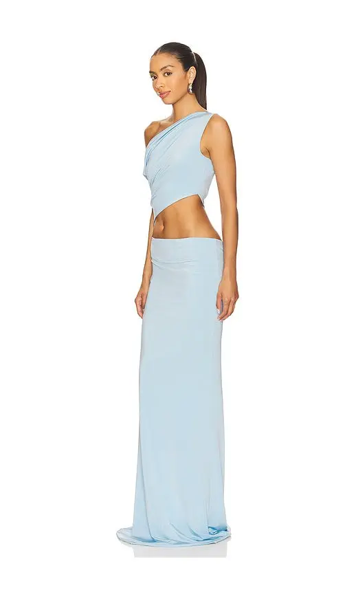 AWAVE STUDIO Shoulder And Waist Long Dress