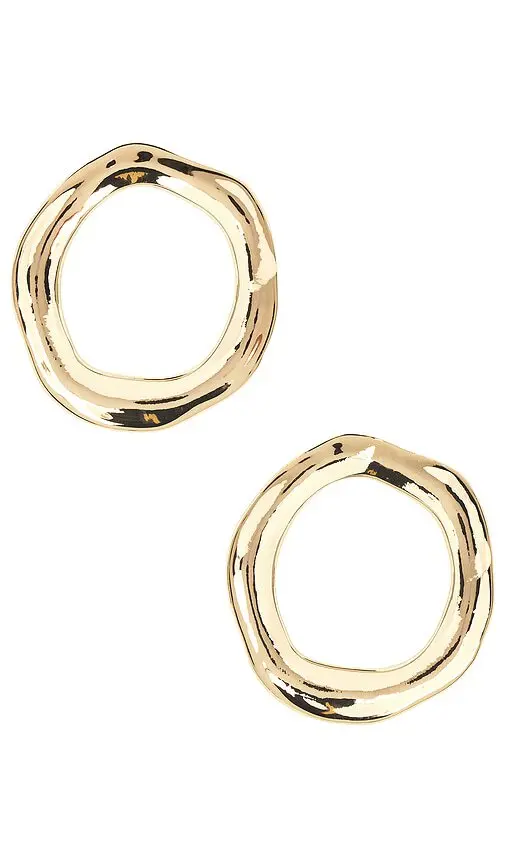 Ettika Open Circle Earrings - Gold