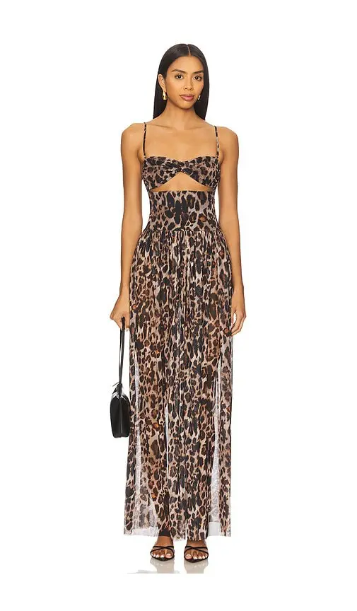 Agua Bendita X Malay Maxi Dress - Leopard