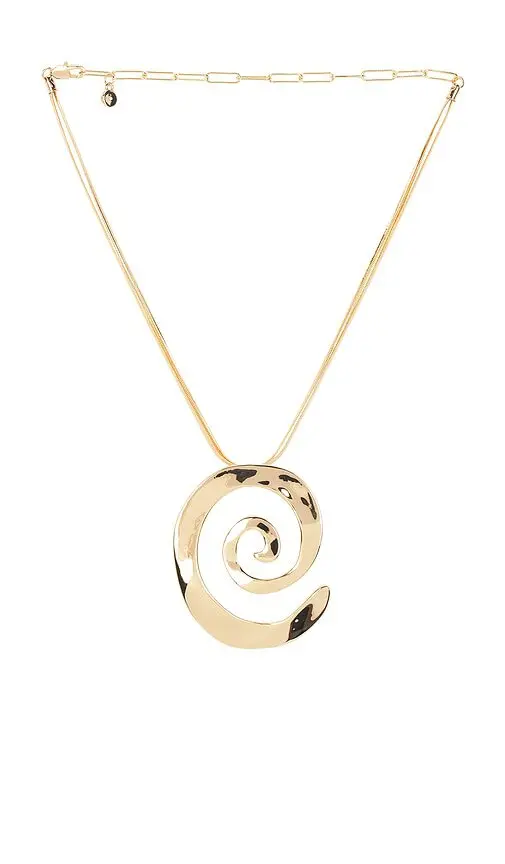 Ettika Aura Swirl Necklace - Gold
