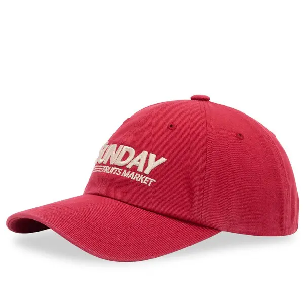 SUNDAYFRUITMARKET Sunday Washed Cap - Red