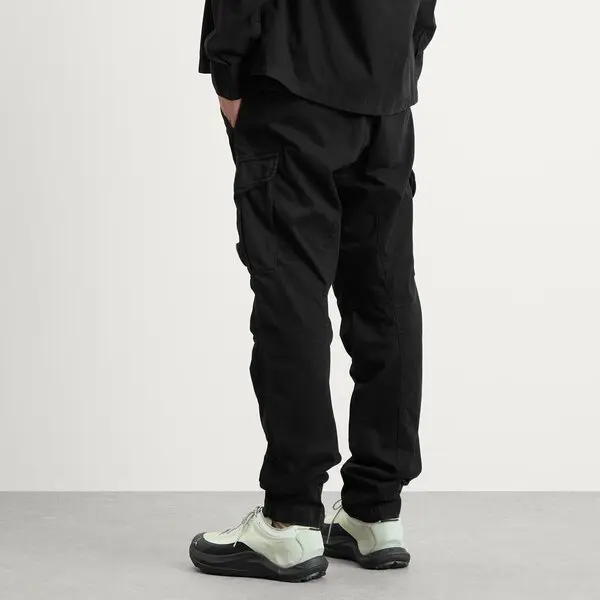 C.P. COMPANY Stretch Sateen Cargo Pants - Black