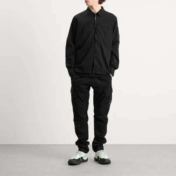 C.P. COMPANY Stretch Sateen Cargo Pants - Black