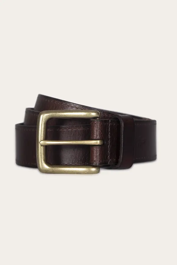 Frye 35 Mm Leather Belt - Natural