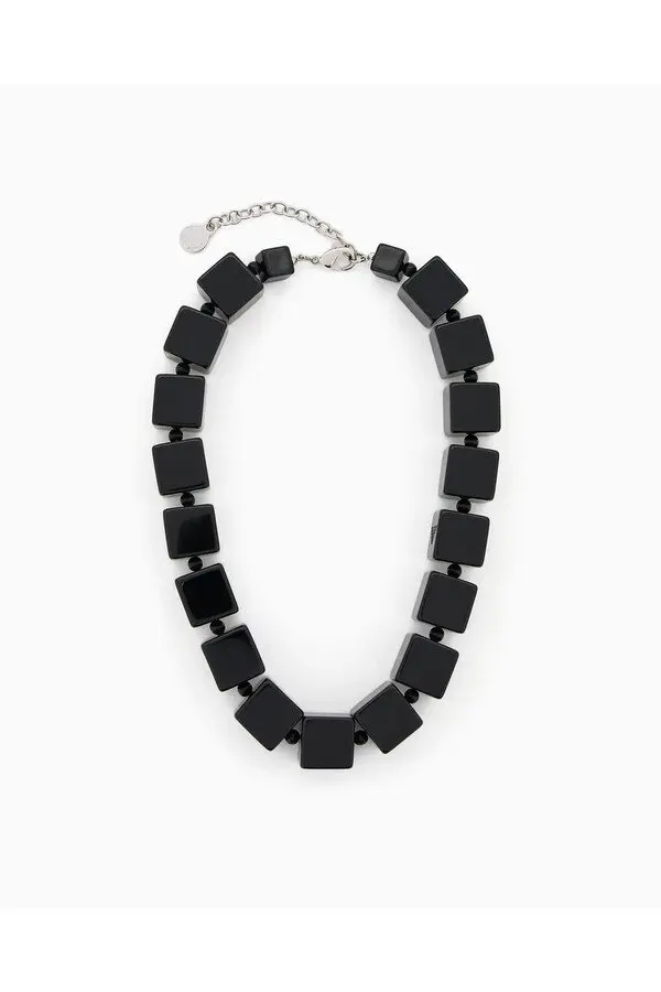 Emporio Armani Cube And Sphere Necklace - Black