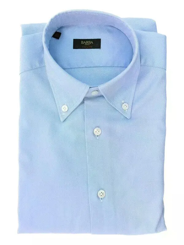 BARBA NAPOLI Button-down Shirt - Blue