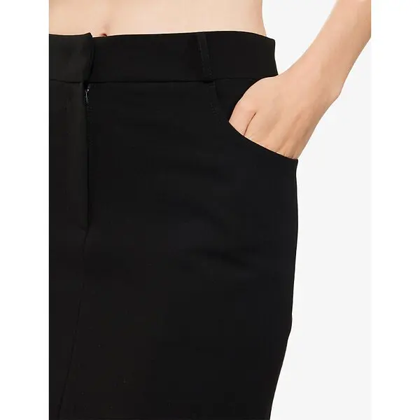 The Frankie Shop Malvo Pencil Skirt Black Editorialist