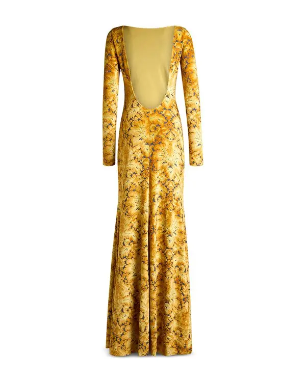 Etro Long Sleeve Gown - Multicolour - 61% Off | Editorialist