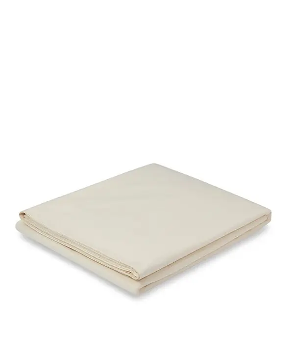 PIGLET IN BED Washed Cotton Percale Flat Sheet - Mindful Cream