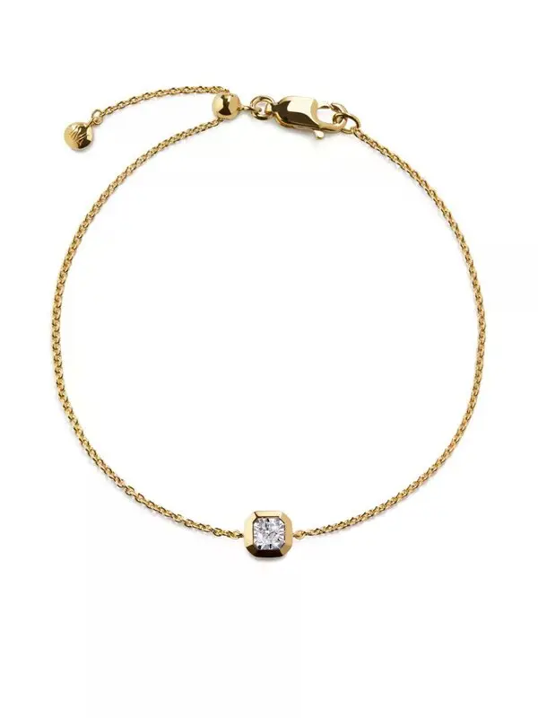 Monica Vinader Asscher Diamond Bracelet - Gold