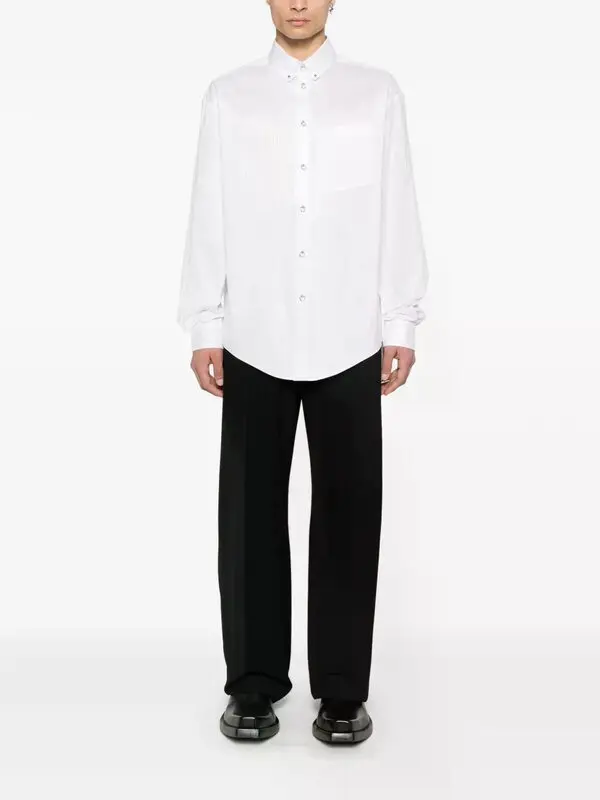MUGLER Pinstripe Poplin Shirt