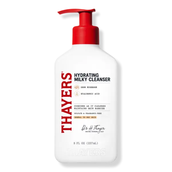 THAYERS Hydrating Milky Facial Cleanser With Snow Mushroom And Hyaluronic Acid - One-color