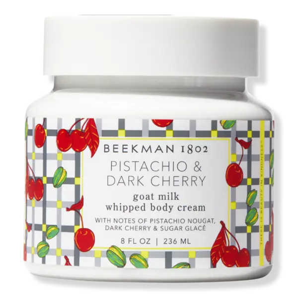 BEEKMAN 1802 Goat Milk Whipped Body Cream Pistachio & Dark Cherry - One-color