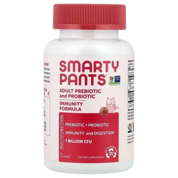 SMARTYPANTS Adult Prebiotic & Probiotic Immunity For 60 Gummies - One-color