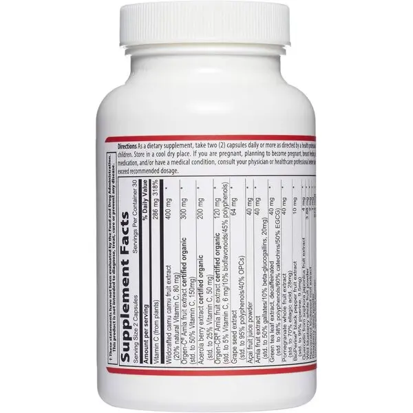 VIBRANT HEALTH Vitamin C 60 Capsules