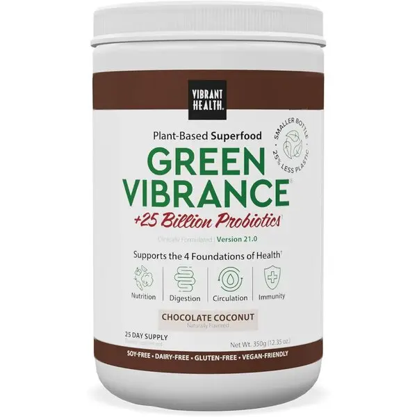 VIBRANT HEALTH Green Vibrance Chocolate Coconut 375 Grams - One-color