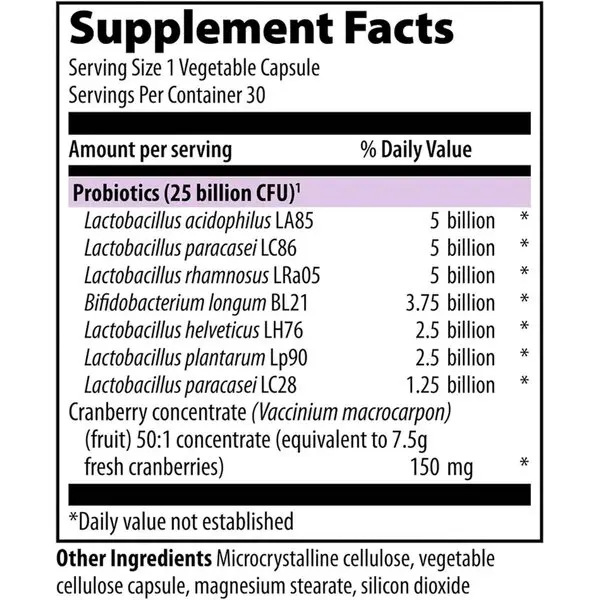 VIBRANT HEALTH Ut Biotic 30 Capsules