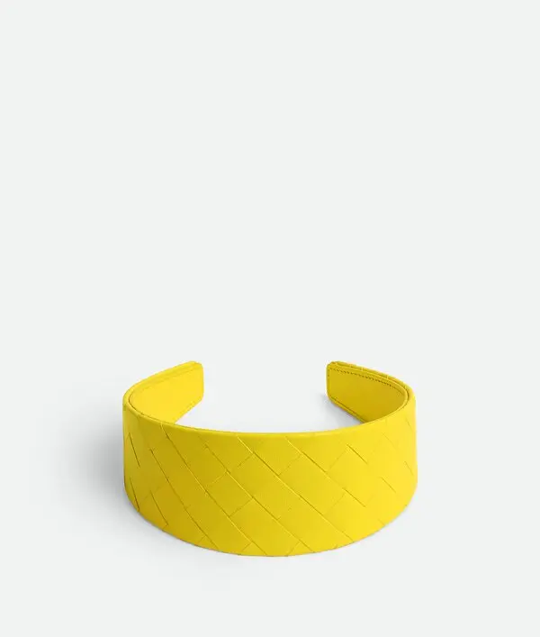 BOTTEGA  VENETA Intrecciato Headband - Sulfur