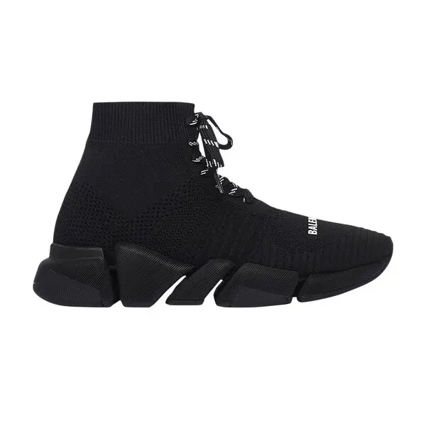 Balenciaga Speed 2.0 Lace Up Sneakers - Black