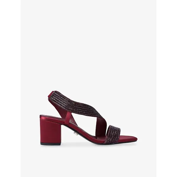 Carvela Gala Jewel 60 Woven Heeled Sandals