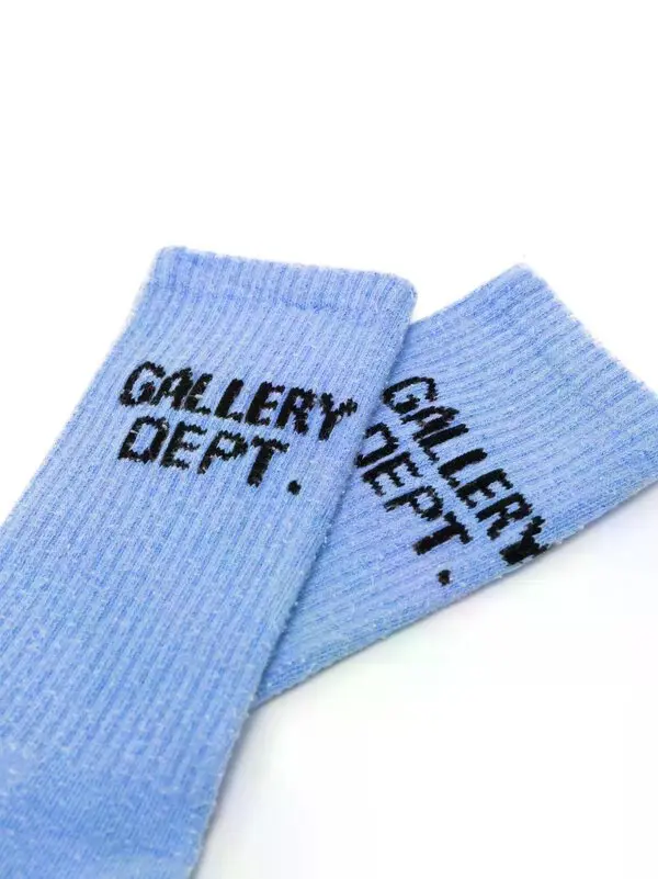 GALLERY DEPT. Logo Ankle Socks - Blue
