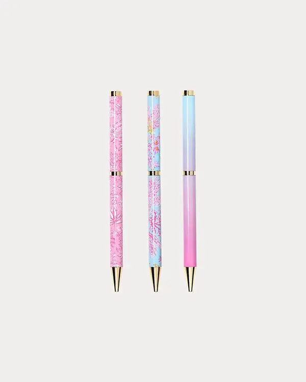 Lilly Pulitzer Twist Pen Set
