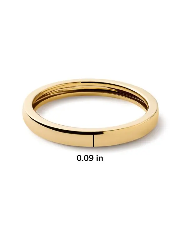 ANA LUISA Solid Slim Eclipse Ring - Gold