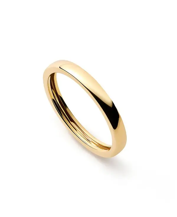 ANA LUISA Solid Slim Eclipse Ring - Gold