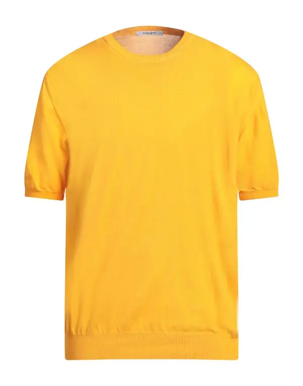 KANGRA Cotton Crewneck Sweater - Mandarin