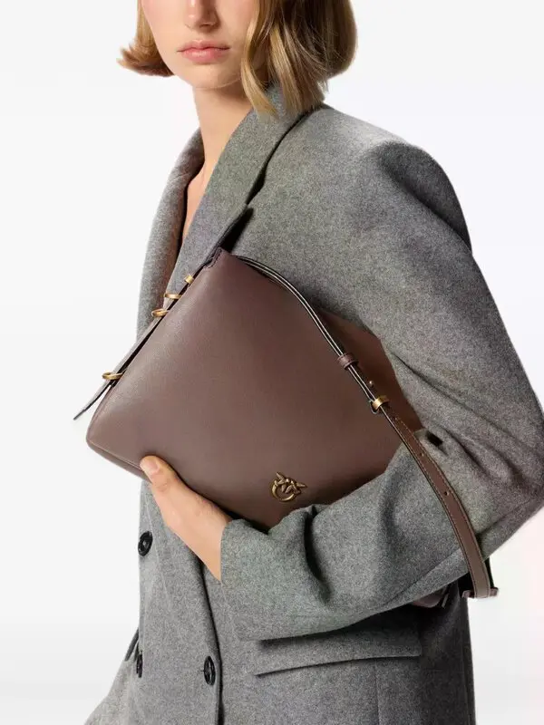 Pinko Leather Shoulder Bag - Brown