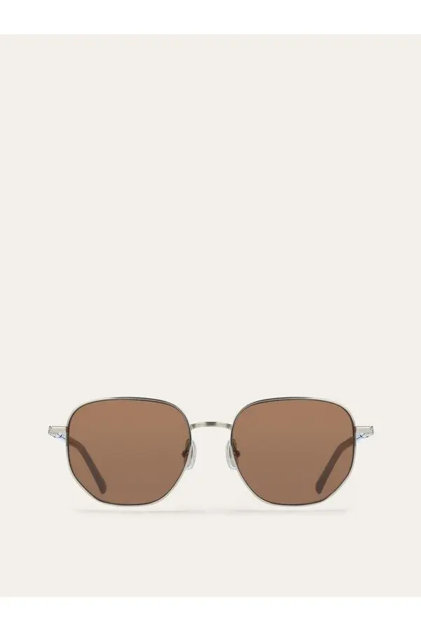 FERRAGAMO Rectangle Sunglasses - Gold