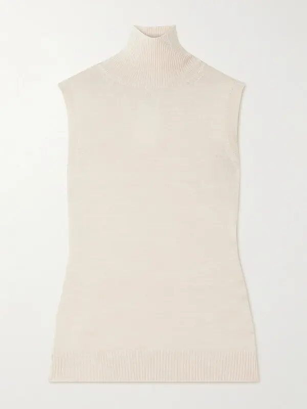 Sportmax Vertigo Wool Turtleneck Tank