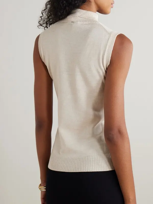 Sportmax Vertigo Wool Turtleneck Tank