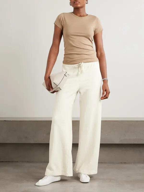 Eterne Wide-leg Cotton-jersey Sweatpants