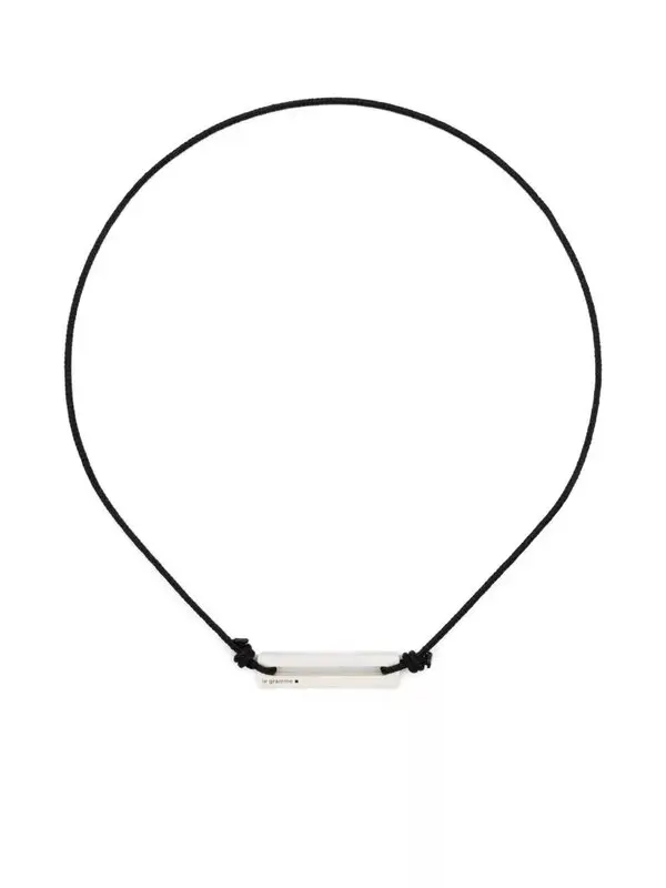 Le Gramme Lacquered Cord Bracelet - Silver