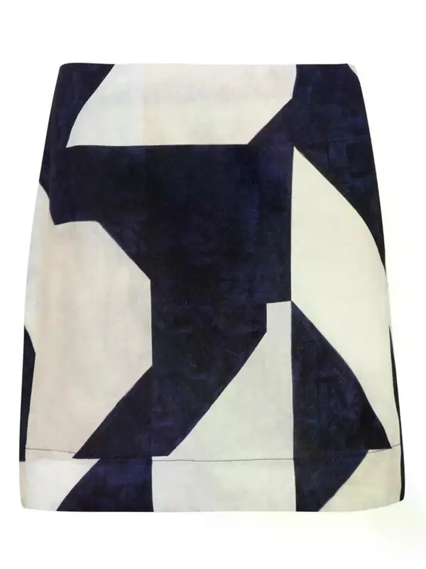 LENNY NIEMEYER Abstract-pattern Thigh-length Skirt - White