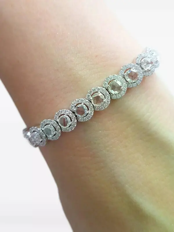 HYT JEWELRY 18kt White Gold And Diamond Bracelet