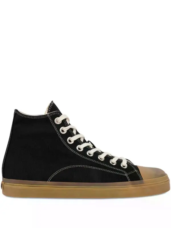 Moschino Canvas Lace-up Sneakers