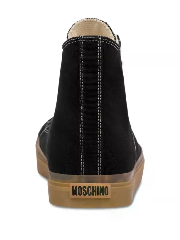 Moschino Canvas Lace-up Sneakers