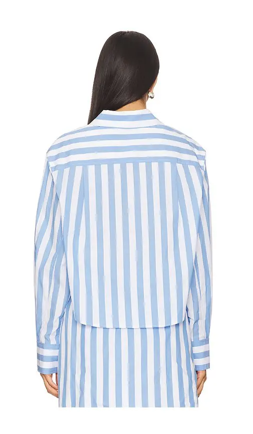 Simkhai Renata Cropped Button Down Shirt