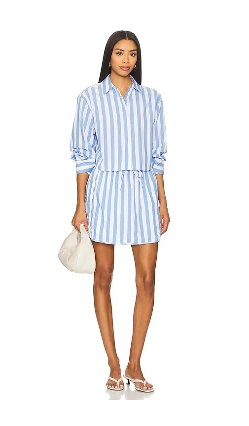 Simkhai Renata Cropped Button Down Shirt