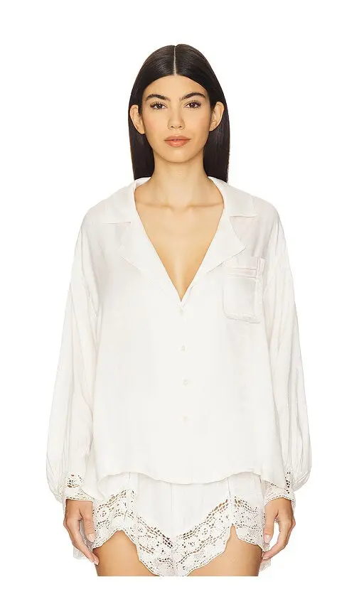Free People Midnight Muse Sleep Shirt - Sugar Swizzle