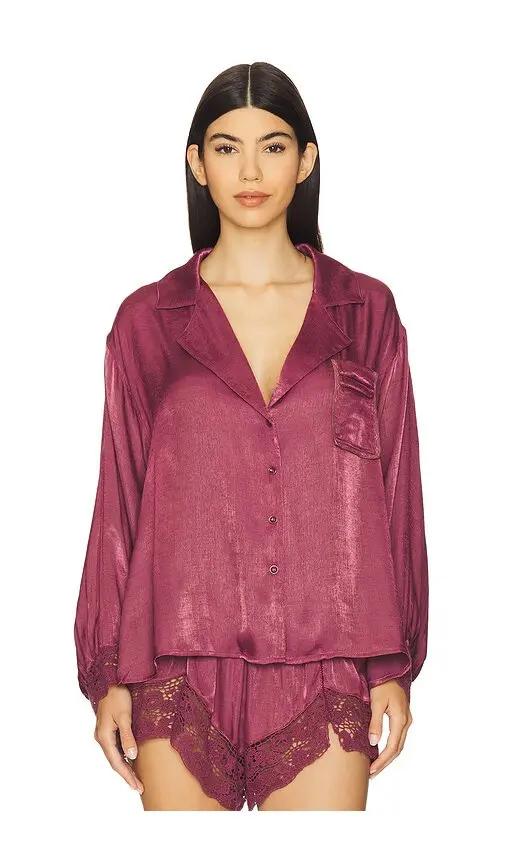 Free People Intimately Fp Midnight Muse Sleep Shirt - Renaissance Rose