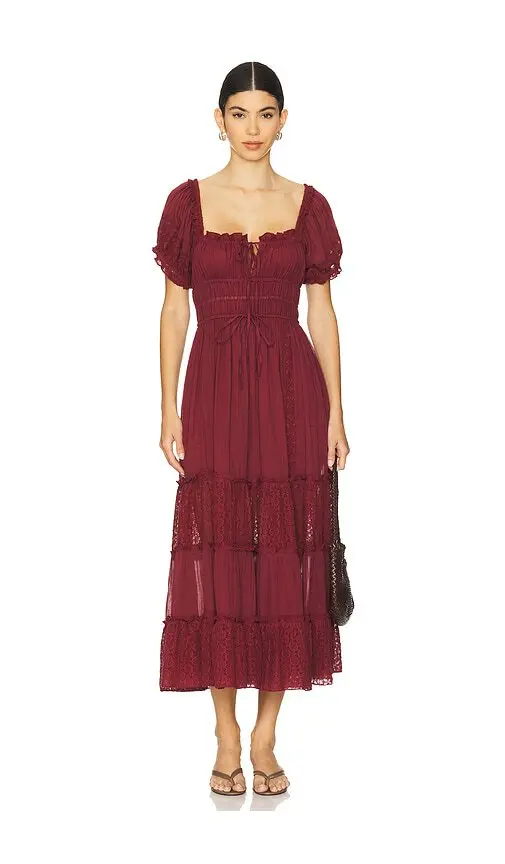 Free People Falling Sun Midi Dress