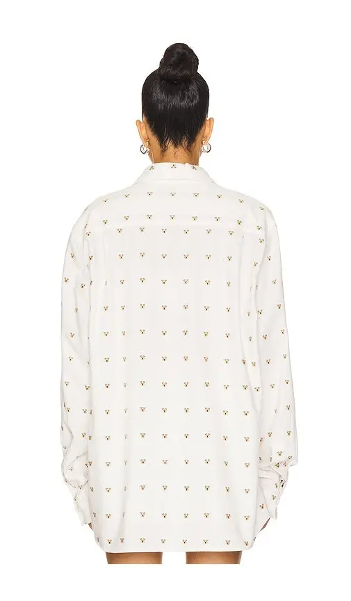 MILKWHITE Oversized Jacquard Shirt