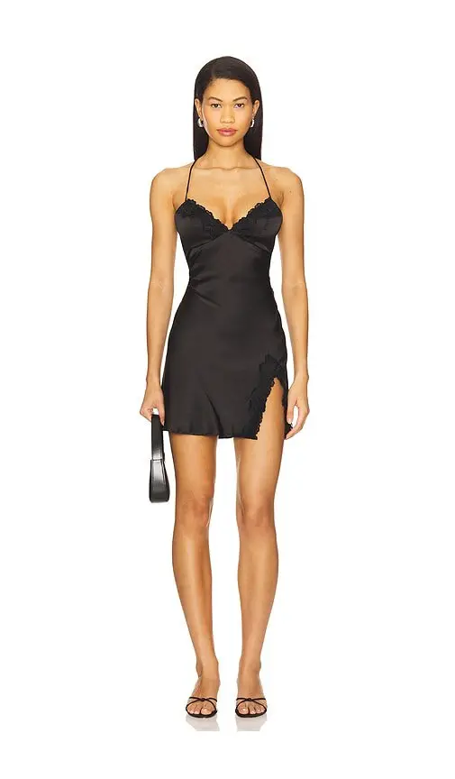 MORE TO COME Jennyfer Satin Mini Dress